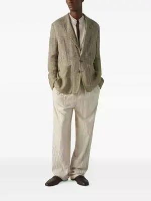 Zegna Striped Silk Trousers