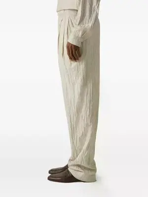 Zegna Striped Silk Trousers