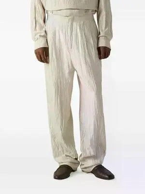 Zegna Striped Silk Trousers