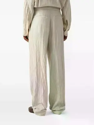 Zegna Striped Silk Trousers