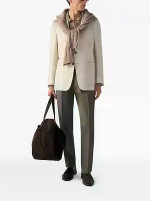 Zegna Crossover Linen Check Jacket