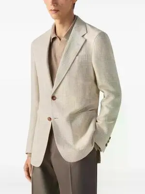 Zegna Crossover Linen Check Jacket