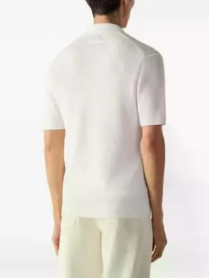 Zegna Premium Cotton Polo Shirt - White