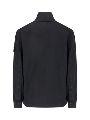 Rick Owens Stone Island Cotton Zip Jacket - Black