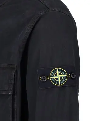 Rick Owens Stone Island Cotton Zip Jacket - Black
