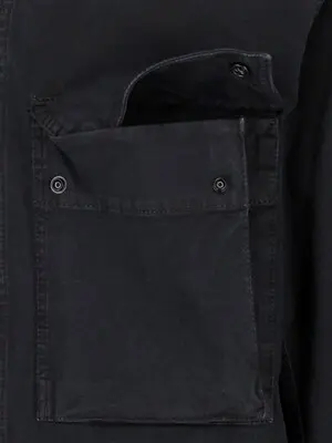 Rick Owens Stone Island Cotton Zip Jacket - Black