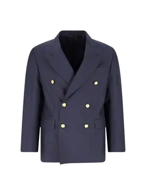 KAPTAIN SUNSHINE Double-breasted Blazer In Wool Blend