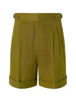 Zegna Pleated Shorts - Green