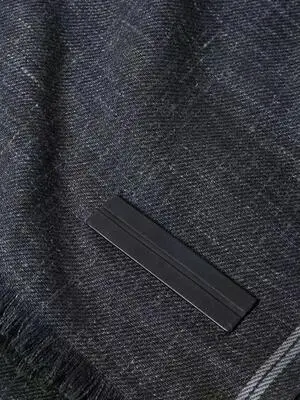 Zegna Cashmere Linen Scarf - Grey