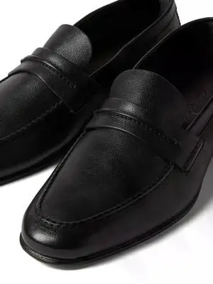 Zegna Leather Moccasin Loafers