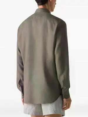Zegna Oasi Lino Shirt - Grey