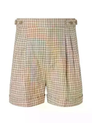 Zegna Box Pleat Shorts For Men