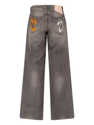 PDF Wide Leg Jeans - Gray