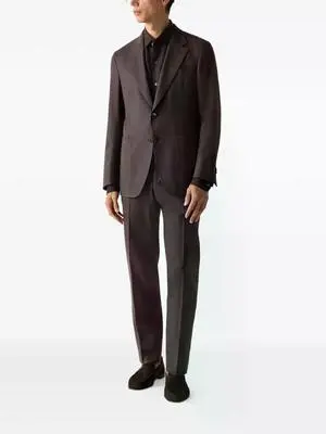 Zegna Single-breasted Notch-lapel Jacket - Brown