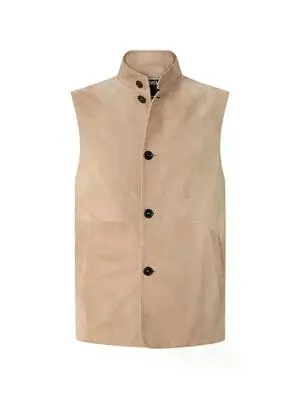 Zegna Button Detailed Vests For Men