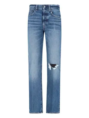 Polo Ralph Lauren Straight Fit Destroyed Jeans