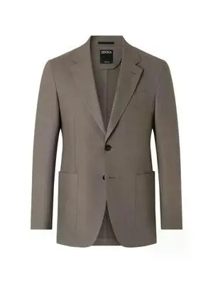 Zegna Oasi Lino Blazer - Brown