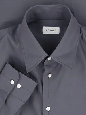 LEMAIRE Shirt In Cotton And Silk - Gray