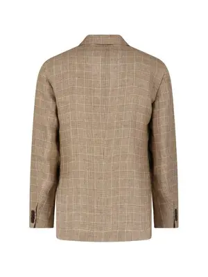 Boglioli Double-breasted Linen Blazer - Multi