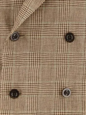 Boglioli Double-breasted Linen Blazer - Multi