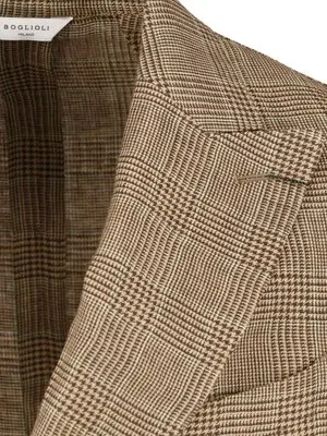 Boglioli Double-breasted Linen Blazer - Multi