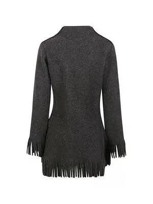MALIN FRANKE Fringe-trim Belted Coat