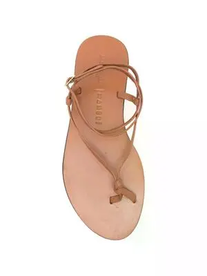 Manebí Knotted Strap Flat Sandals - Brown