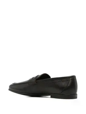 Canali Leather Penny Loafers - Brown