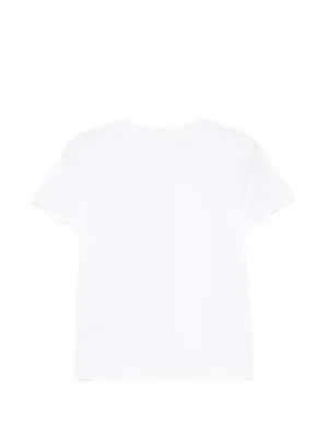 Closed V-neck T-shirt - White