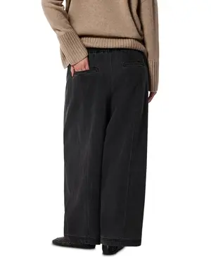 Whistles Casual Denim Barrel Trousers - Washed Black