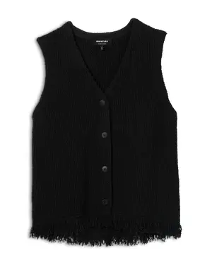 Whistles Cotton Blend Boucle Tank Top