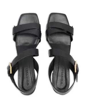 Whistles Block Heel Buckle Sandals