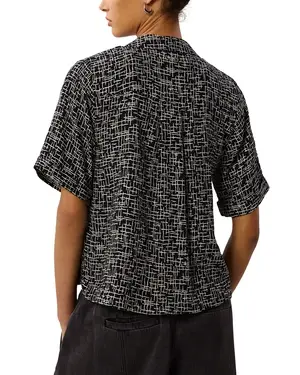 Whistles Woven Grid Shirt