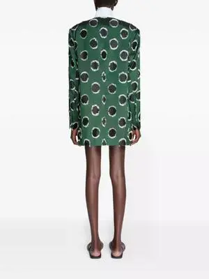 Dries Van Noten Polka Dot-pattern Oversized Blazer