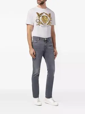 BILLIONAIRE Logo Straight Trousers