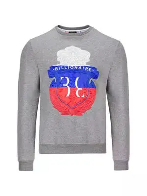 BILLIONAIRE Crest Embroidered Sweatshirt