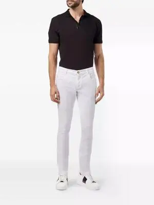 BILLIONAIRE Logo-patch Jeans - White