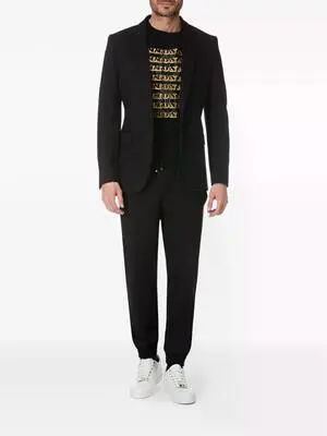 BILLIONAIRE Embroidered Blazer - Black
