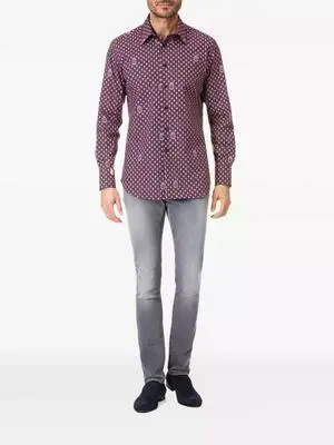 BILLIONAIRE Gabriel Printed Shirt - Grey