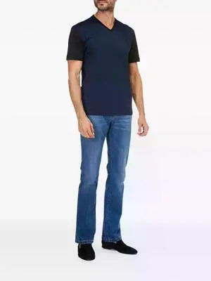 BILLIONAIRE Embroidered-logo Five-pocket Jeans - Blue