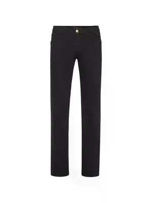BILLIONAIRE Crest-embroidered Trousers - Black