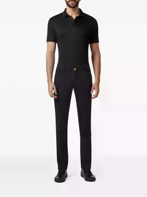 BILLIONAIRE Crest-embroidered Trousers - Black