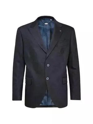BILLIONAIRE Logo-detail Blazer - Blue