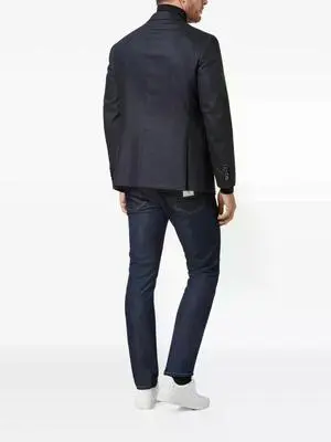 BILLIONAIRE Logo-detail Blazer - Blue