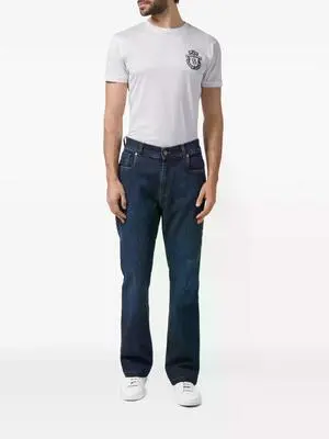 BILLIONAIRE Five-pocket Jeans With Embroidered Emblem