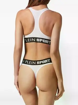 PLEIN SPORT Scratch-print Logo-waistband Underwear Set