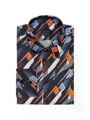 BILLIONAIRE Milano Cars Racing Patterned Shirt