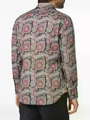 BILLIONAIRE Paisley-print Shirt - Black