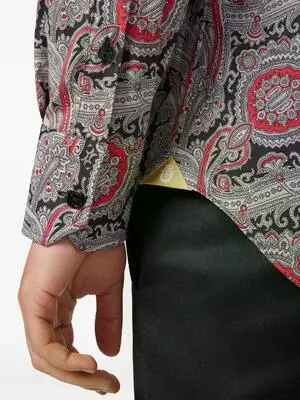 BILLIONAIRE Paisley-print Shirt - Black