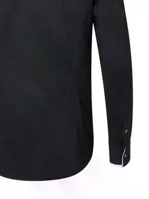 BILLIONAIRE Amede Crest-embroidered Shirt - Black